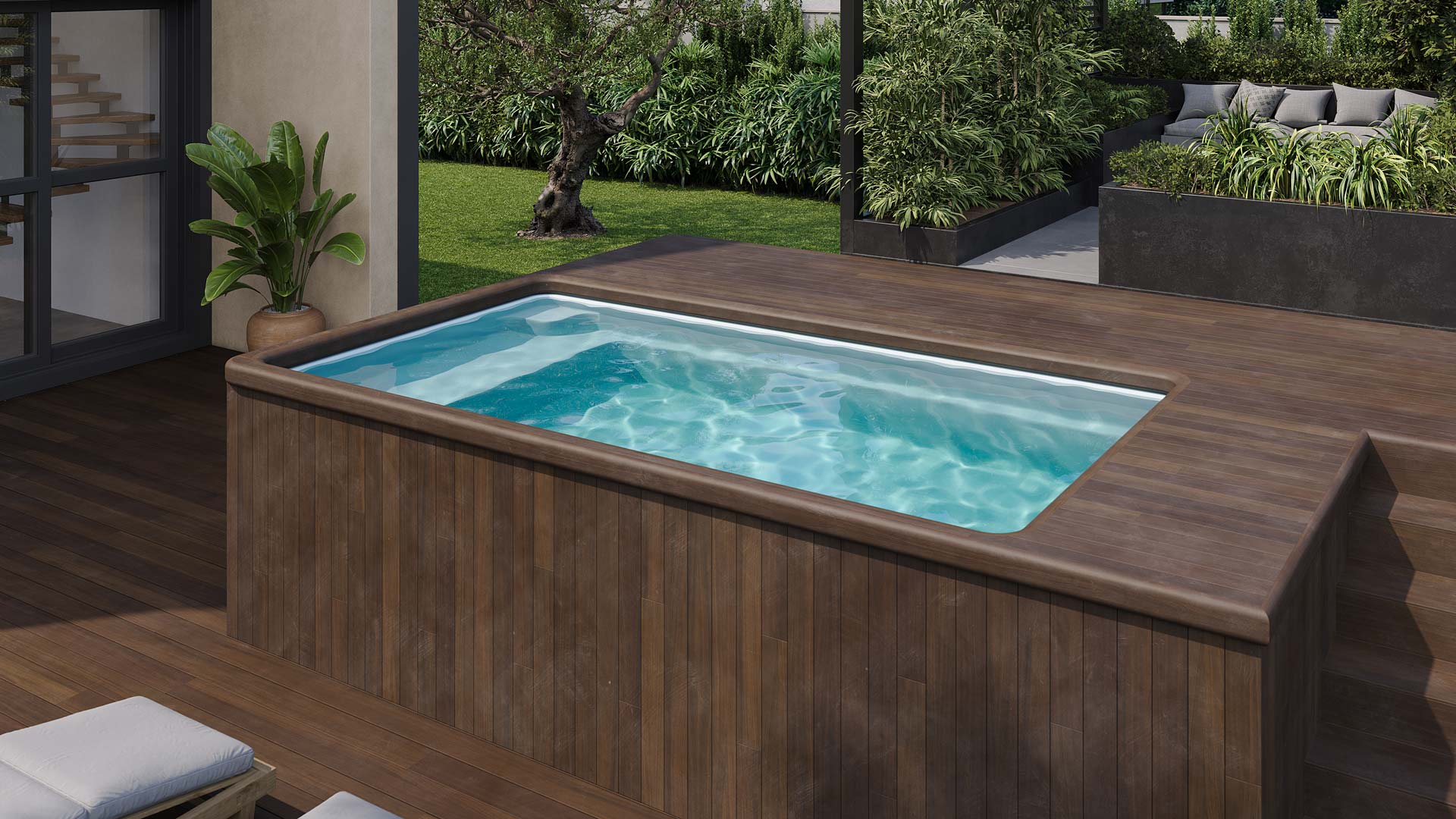 Piscina Flat 4 versión Sky 4 | Space Pools